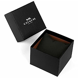 Coach Grand Black Dial Carriage Design Red Leather Strap Womens Watch 14503848