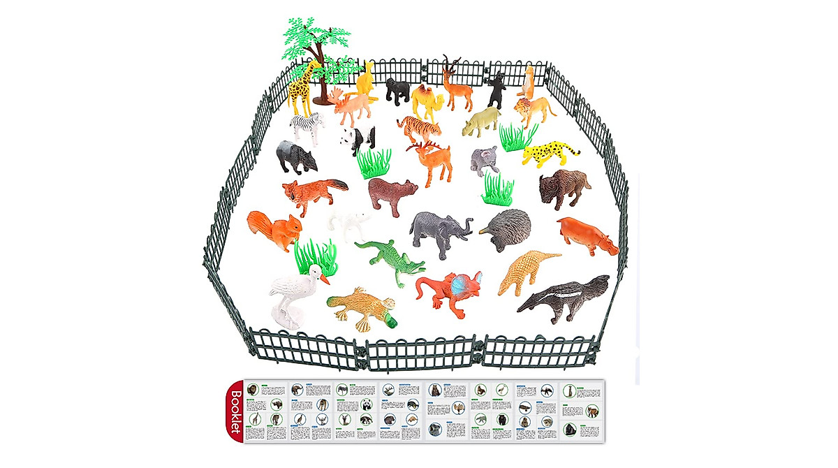 54-Piece Jungle Animal Set for Kids - ValeforToy