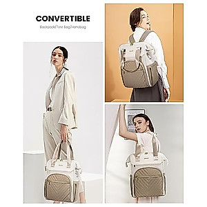 LOVEVOOK Laptop Backpack for Women, 15.6 Inch Work Laptop Bag，Waterproof Teacher Nurse Bag with USB Port,Fashion Travel Bag Business Computer Backpack Purse