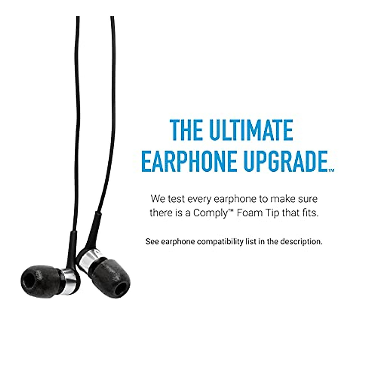 Comply Foam 200 Series Replacement Ear Tips for Bang and Olufsen, Sennheiser, Axil, MEE Audio, KZ, Bose & More | Ultimate Comfort | Unshakeable Fit| TechDefender | Large, 3 Pairs