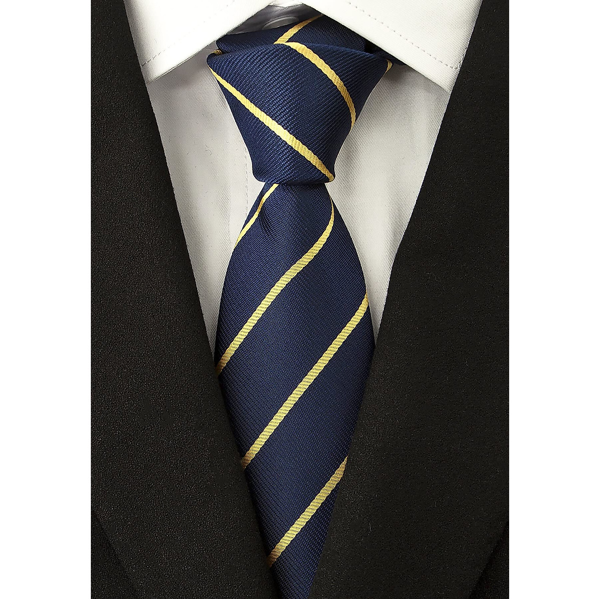 Adulove Men's Necktie Classic Silk Tie Woven Jacquard Neck Ties 9 PCS