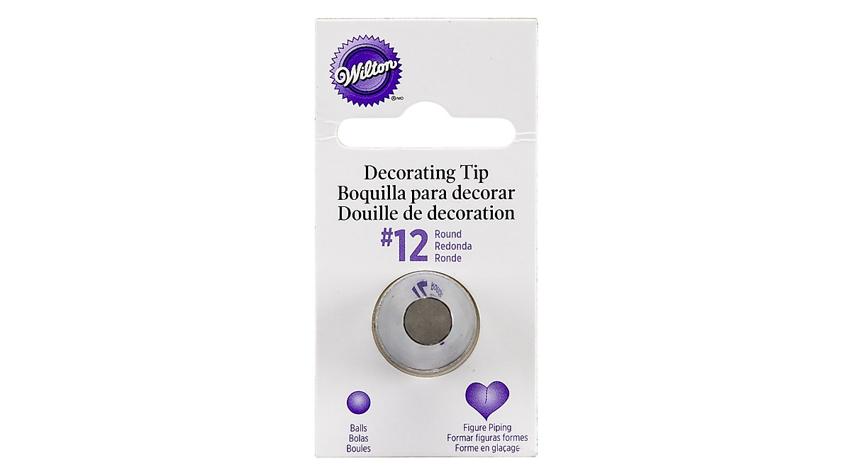 Round Decorating Piping Tip #12 - Create Beautiful Designs
