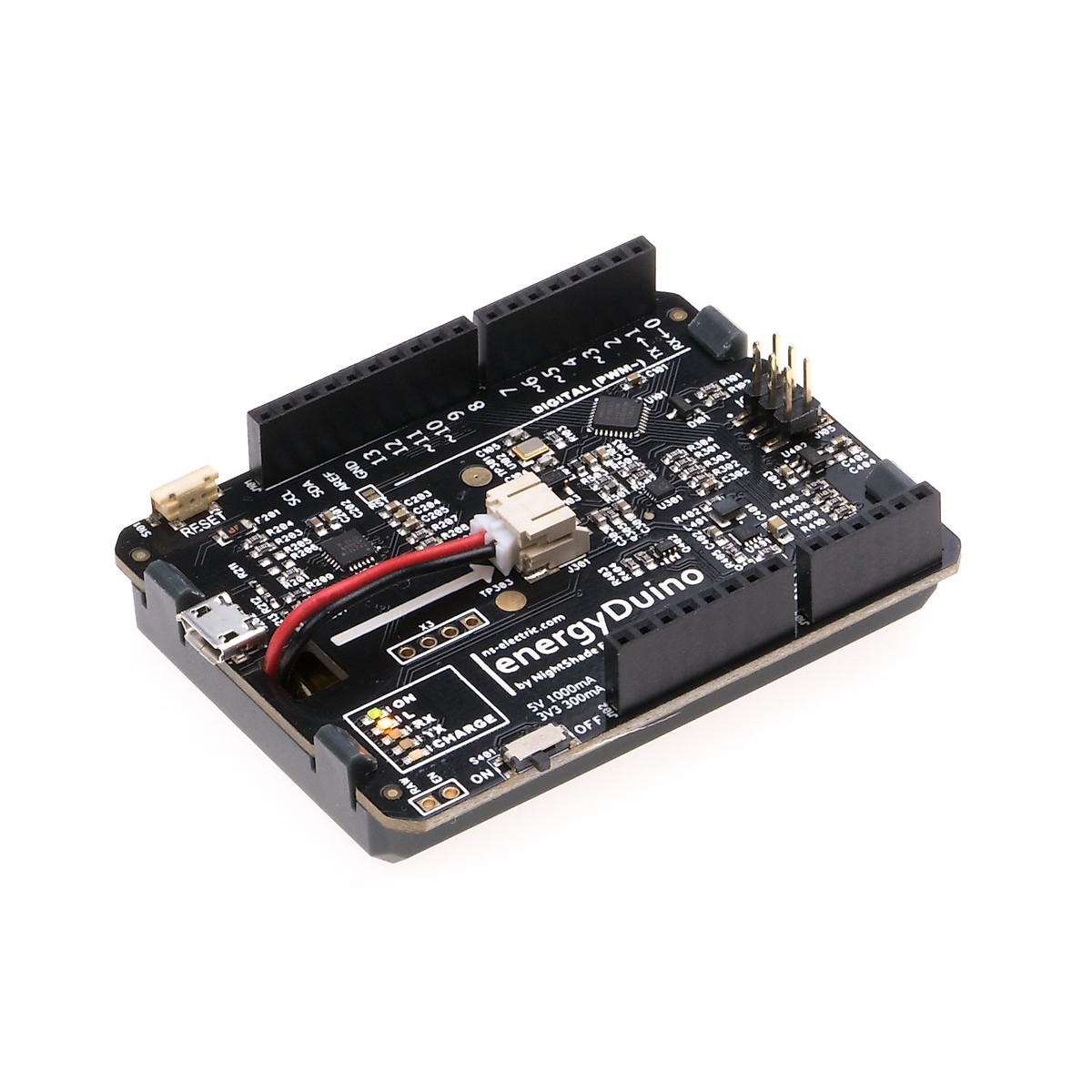 energyDuino – ATmega328P Uno Board with Rechargeable Battery - Compatible with Arduino IDE