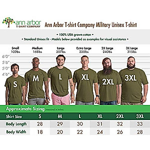 Army PT Style Shirt | U.S. Military Physical Training Infantry Workout T-Shirt-(MilGreen,M)