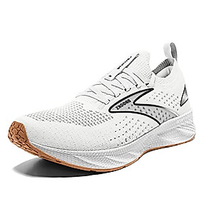 Brooks Women’s Levitate Stealthfit 6 Neutral Running Shoe - White/Bran - 7 Medium