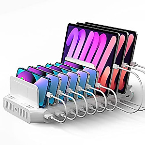 Unitek USB C Charging Station, 120W 10 Port Type C Charging Organizer for Multiple Devices, iPhone, Smartphones, Tablets, Supports 10 iPads Charging Simultaneously- [UL Certified]