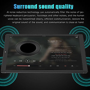 plplaaoo Android Tablet, 10.1 Inch Tablet MT6592 10 Core 5G WiFi for Android 12 6GB 128GB 200W 500W 1960x1080 8800mAh Black Callable Tablet 100‑240V, Supports Microsoft Office Software(US), androi