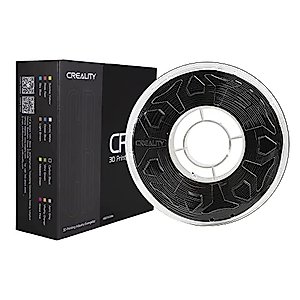 Creality Official PLA 3D Printer Filament, 1 KG Spool (2.2lbs), Dimensional Accuracy +/- 0.03 mm, 1.75mm, Fit Most FDM Printer (Black)