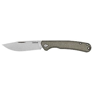 Kershaw Federalist Folding Pocket Knife, Manual Folder with Nail Nick, 3.25 inch CPM 154 Stainless Steel Blade, Made in the USA,Green