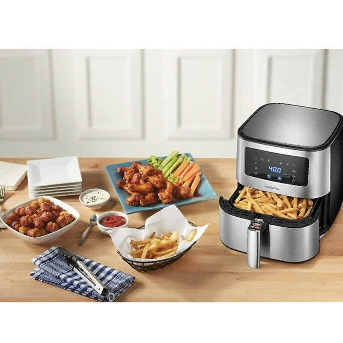 insignia 5 QT- Digital Air Fryer_ Stainless Steel