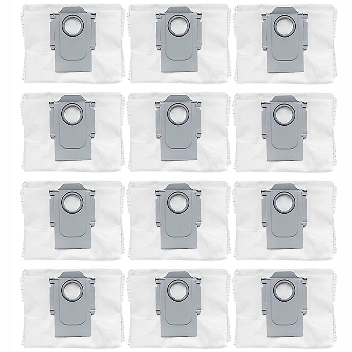 12pcs Replacement Roborock s7 Dust Bag, works with S8 Pro Ultra, S8+, Roborock S7 MaxV Ultra, Roborock Q7 Max+,Roborock Q7+,Roborock Q5+, Roborock s7 Accessories
