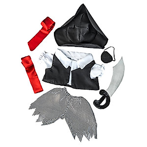 Pirate Boy W/Sword outfit Teddy Bear Clothes Fits Most 14" - 18" Build-A-Bear and Make Your Own Stuffed Animals