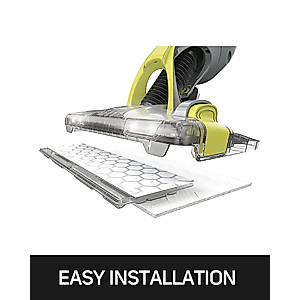 Kodahome Replacement Mop Pads for Shark Vacmop VM252 VM250 QM250 VM200 VM190 Disposable Hard Floor Vacuum Mop Pad Refills, for Daily & Polishing as Long Soft Microfiber (Gray 8 Count)