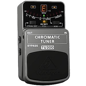 Behringer TU300 Chromatic Ultimate Guitar/Bass Tuner, Grey