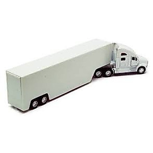 KiNSMART 1:68 Kenworth T700 Container Truck Die Cast Metal Model Toy (White NO Decal)