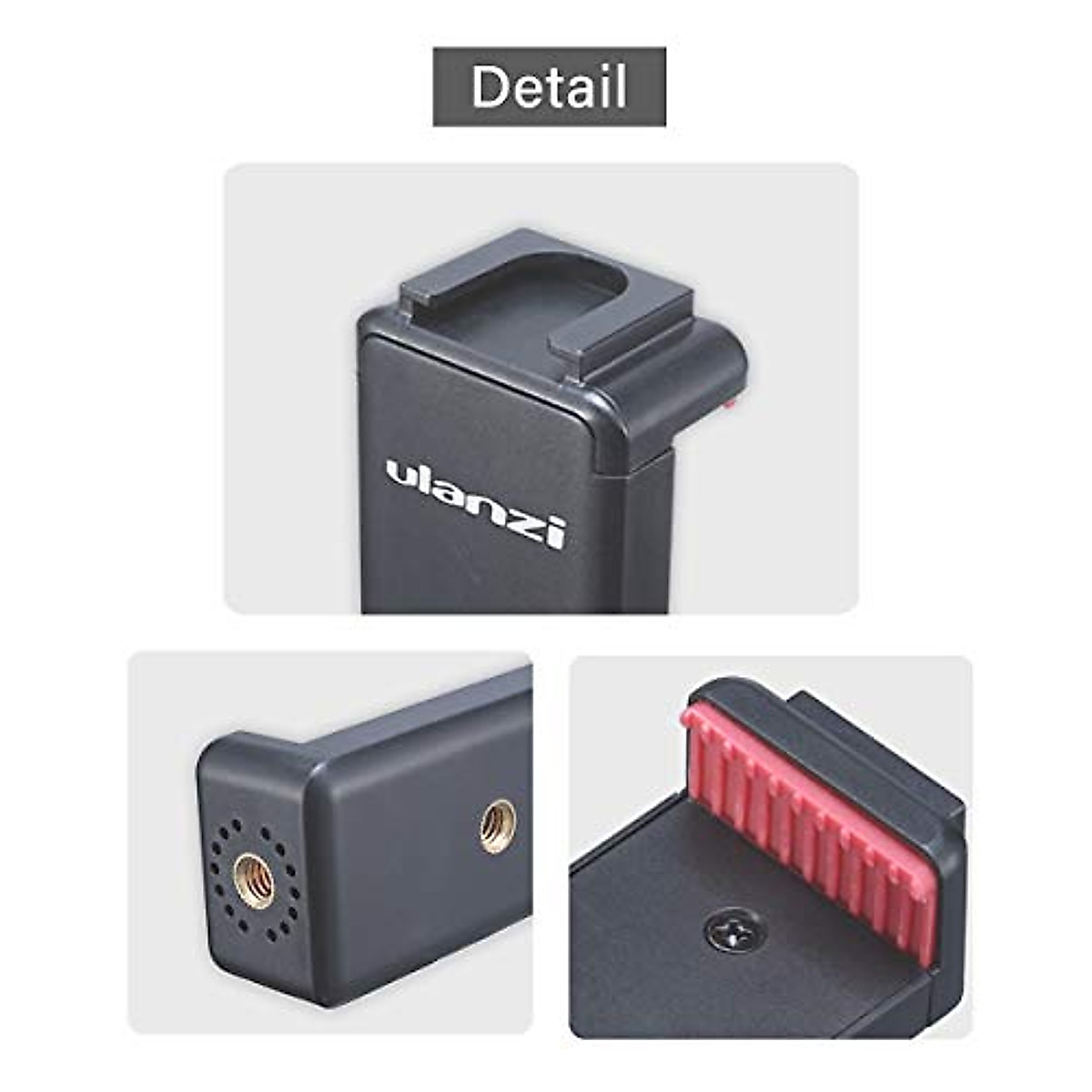 ULANZI ST-07 Phone Tripod Mount with Cold Shoe Mount for Microphone LED Video Light 1/4'' Tripod Screw for iPhone 11/Pro/Pro Max XS Max XR X 8 7 Plus Samsung Galaxy OnePlus Google Pixel Vlog Vlogging