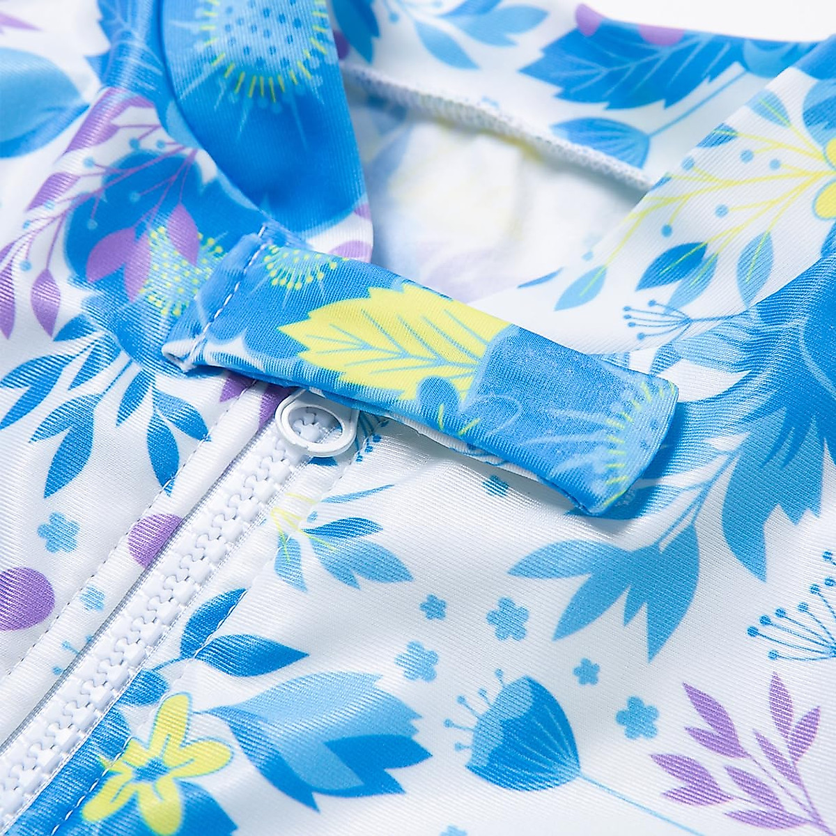 Baby/Toddler Girl One Piece Swimsuit Long Sleeve with UPF 50+ Sun Protection (Pink3, 9-12 Months)