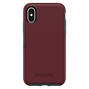 OTTERBOX SYMMETRY SERIES Case for iPhone Xs & iPhone X - Retail Packaging - FINE PORT (CORDOVAN/SLATE GREY)