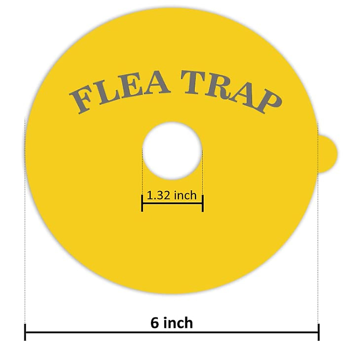 Redeo Flea Trap Refills Discs 8 PCS Sticky Pad Refills 6 Inch Natural Glue Board Replacement for Fleas Bugs, Odorless and Safe for Family and Pets