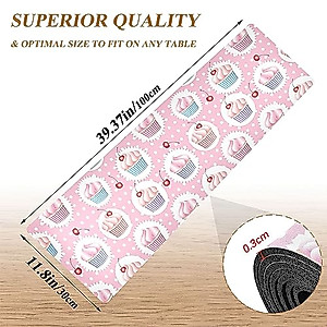 Cupcakes Cherry Trivets for Hot Pots and Pans Heat Resistant Table Runner Trivet Non-Slip Mats for Kitchen Countertop