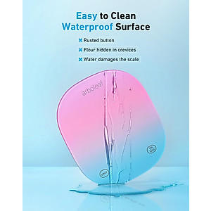 arboleaf Food Scale Rechargeable, Food Scales Digital Weight Grams and oz, Kitchen Scales Digital Weight, Smart Baking Measuring Food Scales for Kitchen Gift, Weight Loss, 0.1oz/0.5g, 22lbs/10kg