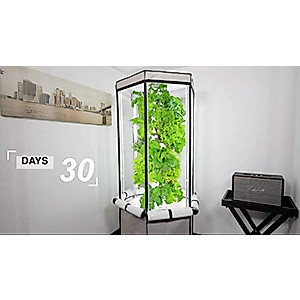 Aerospring Indoor Hydroponic Growing System 2.0 – Grow 27 Lettuce, Vegetable, Herb & Fruiting Plants | Includes Grow Tent, 150W LED Grow Lights, Fan & Wheels for Indoor Gardening