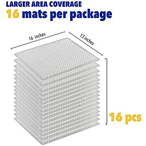 BYTEBAY 16 Pack Cat Deterrent Outdoor Scat Mat for Cats&Dogs, Keep Away Pest Plastic Mats with Spikes,16 x 13 Inches…