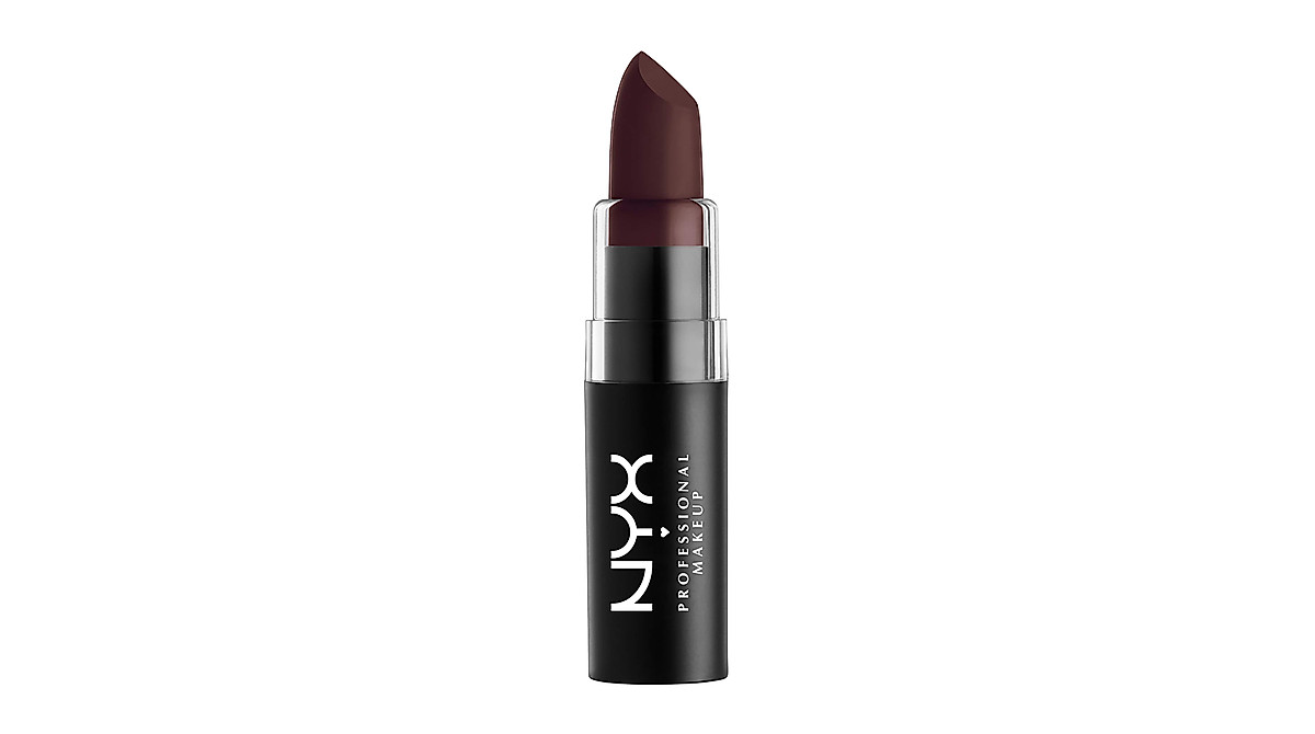 NYX Matte Lipstick Goal Digger - Deep Plum | Smooth & Cruelty-Free