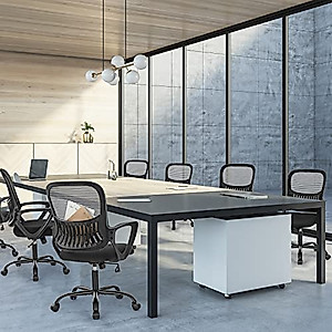 Office Chair, Desk Chair, Ergonomic Home Office Desk Chairs, Computer Gaming Chair with Comfortable Armrests, Mesh Desk Chairs with Wheels, Office Desk Chair, Mid-Back Task Chair with Lumbar Support