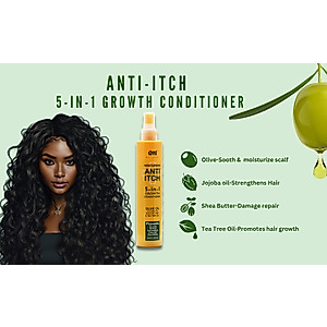 Rosponse On Orgainc Natural 5-in-1 Itching Free Growth Conditioner with Olive Oil 8oz