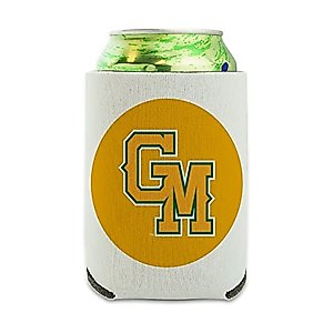 George Mason University Secondary Logo Can Cooler - Drink Sleeve Hugger Collapsible Insulator - Beverage Insulated Holder
