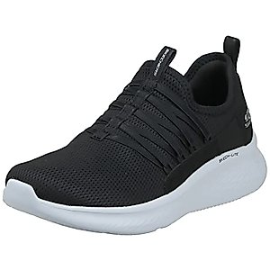Skechers Women's Skech-Lite Pro Slip On Sneaker Black 7.5 Medium US