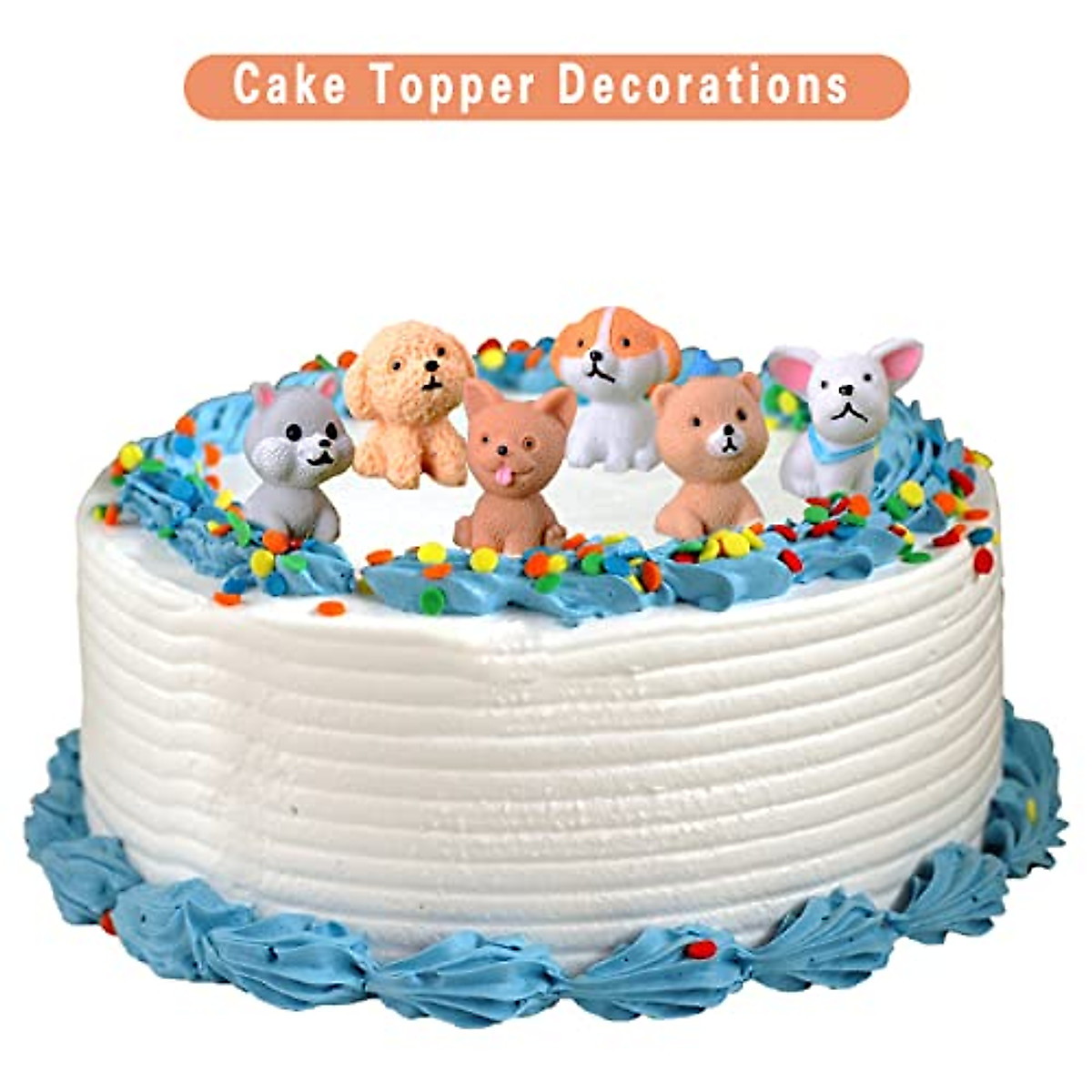 LONCESS Fairy Garden Accessories, 12 Pcs Dog Miniature Figurines, Realistic Animals Dog for Fairy Garden, Miniature Terrarium Crafts,Ornament for Home Office, Cake Toppers