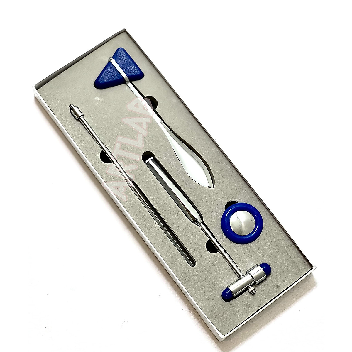 Artlab-Neurological Percussion Set-Reflex Hammer Medical Instrument Set, Includes Pinwheel, Babinski Hammer,Taylor Buck Hammer,Diagnostic Kit for Nurses,EMS,Medical Students (Set of 4 Blue)