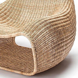 TEXBOOK Couches for Living Room Outdoor Rattan Sofa Simple Leisure Courtyard Hotel Balcony Creative Rattan Chair Sofa Indoor Leisure Chair Sofa Chair (Color : A)