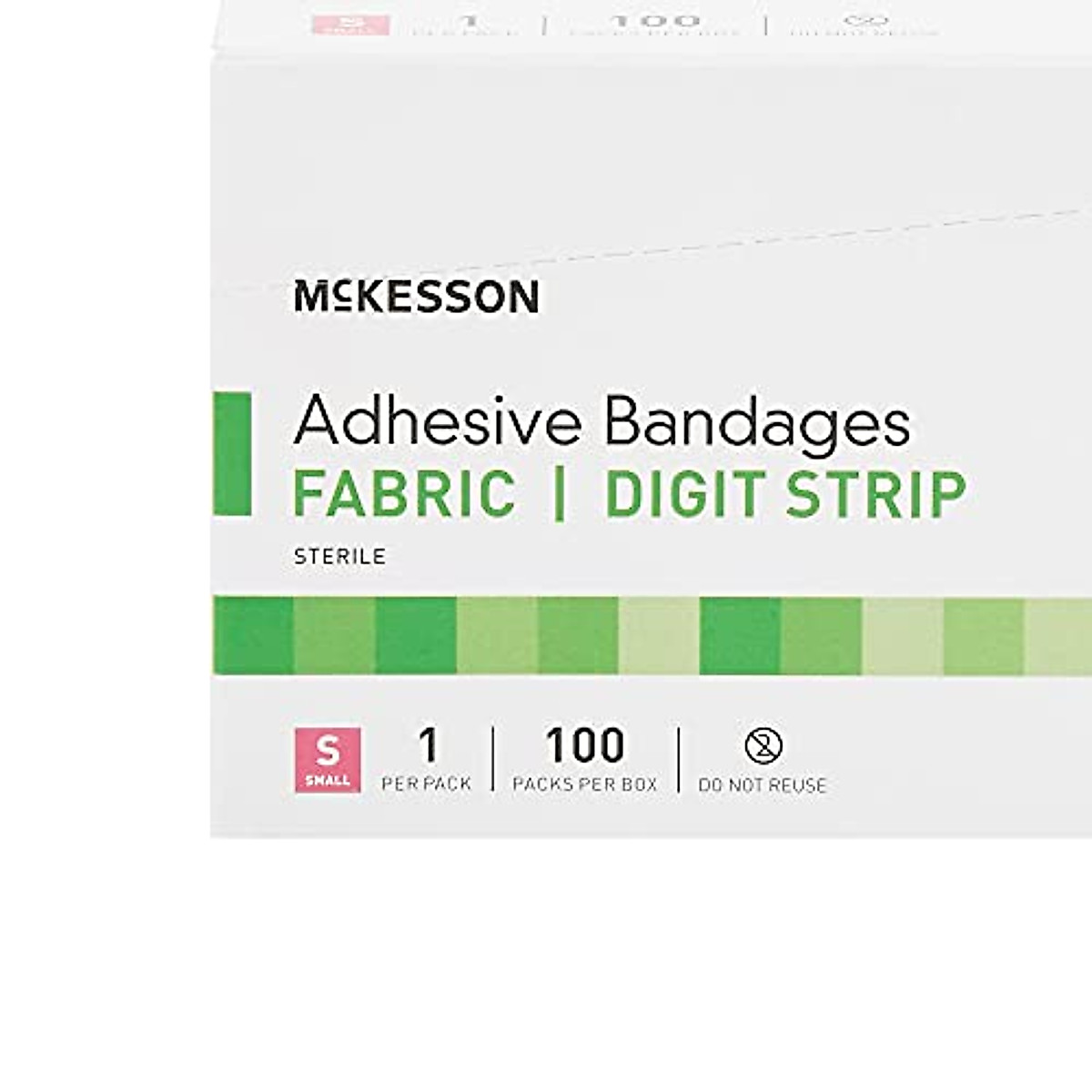 McKesson Adhesive Bandages, Sterile Fabric Digit Fingertip, Tan, 1.7 in x 2 in, 100 Count, 1 Pack