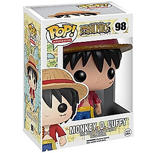 Funko POP One Piece - Monkey D. Luffy Pop! Vinyl Figure (Bundled with Compatible Pop Box Protector Case) Multicolor 3.75 inches