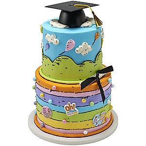 DecoPac Oh, the Places You'll Go! Cupcake Rings, 24 Dr. Seuss Cupcake Decorations For Graduation, Wedding, Birthday, Food Safe Cake Toppers – 24 Pack