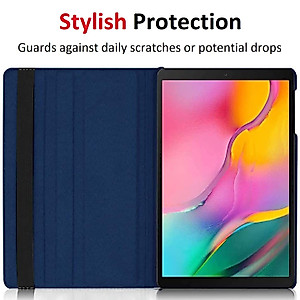Vultic Rotating Case for Samsung Galaxy Tab A8 10.5 2022 [X200/X205/X207], 360 Degree Stand [Auto Sleep/Wake] Flip Leather Smart Tablet Cover (Purple)