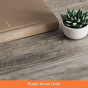 WAMPAT 4-6 Person Farmhouse Dining Table with Heavy Duty Wooden Legs, 67.7 Inch Rectangular Modern Wood Kitchen Table for Dining Room & Living Room, Rustic Grey