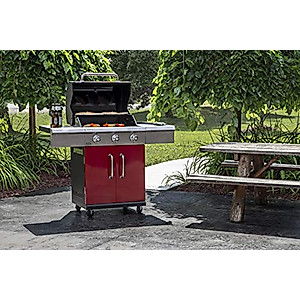 Dyna-Glo DGG424RNP-D 3 Burner Red LP Gas Grill