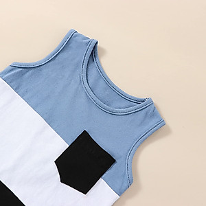 Toddler Baby Boy Summer Waffle Clothes Outfits Set Sleeveless Tree Fish Print Tank Tops + Shorts Set (Yellow, 12-18 Months)