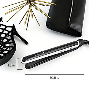 Remington S9500PP Pearl Pro Ceramic Flat Iron, 1-inch, Black