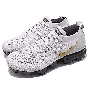 Nike Womens Air Vapormax Flyknit 2 Running Trainers 942843 Sneakers Shoes (UK 7 US 9.5 EU 41, vast Grey Metallic Gold 010)