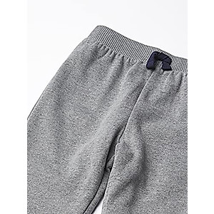 The Children's Place baby boys And Toddler Boy Active Striped Fleece Jogger 2-pack Sweatpants, Red/Heather Gray, 2T US