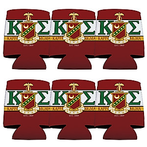 VictoryStore Can and Beverage Coolers - Kappa Sigma, KA and Shield, Set of 6