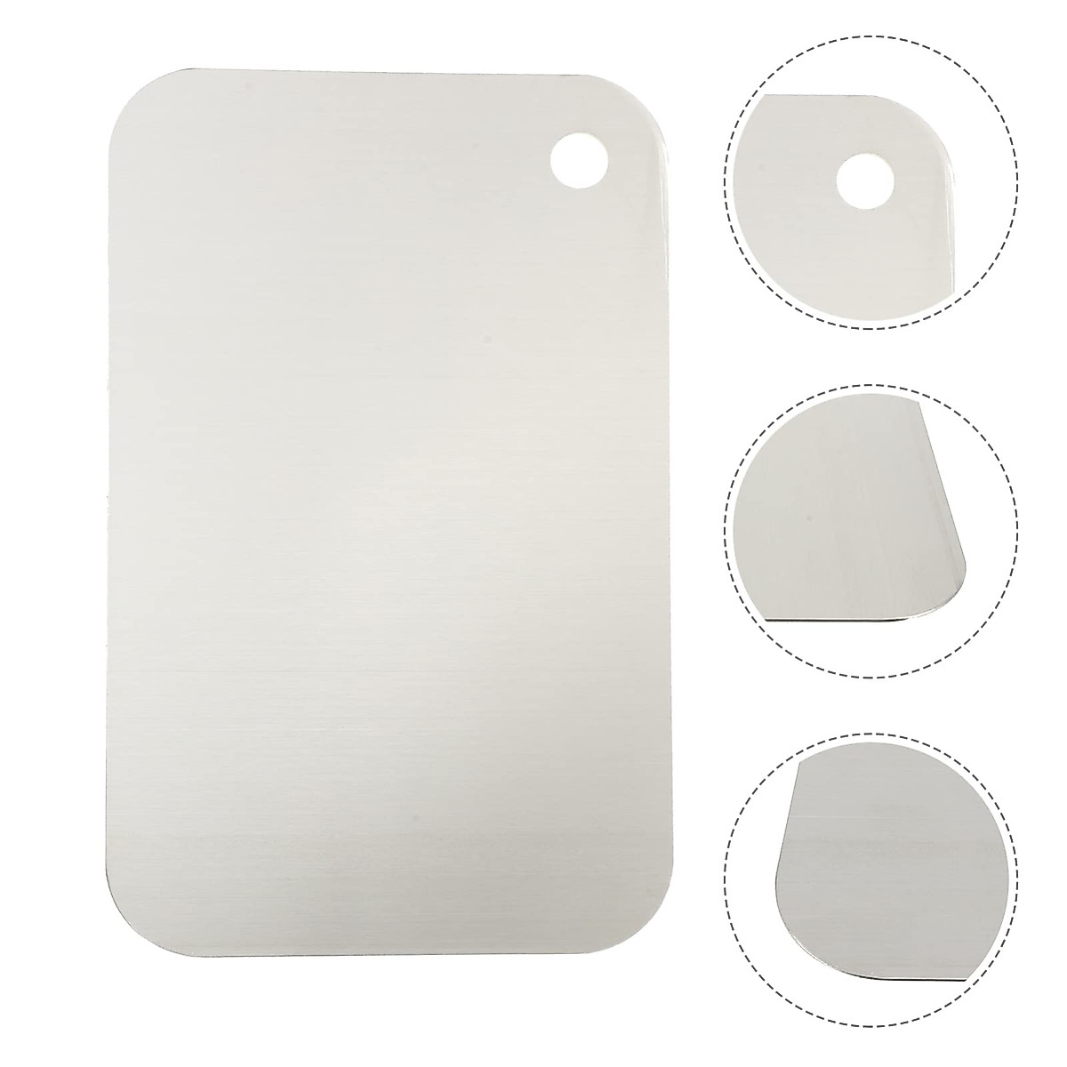 UPKOCH Chopping Tray Stainless Steel Stainless Steel Cutting Stainless Steel chopping board choppinng block stainless steel board Board for Baby Heavy Duty Chopping Board