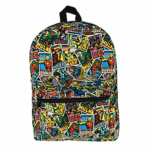 KBNL Marvel Deluxe All Over Print Backpack - 64965, Multicolor