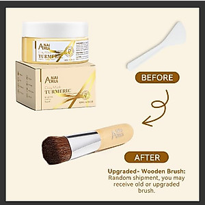 ANAI RUI Turmeric Vitamin C Face Mask for Dark Spots, Kaolin Clay Mask with Vitamin C E and Aloe, Skin Care Turmeric Clay Mask for Acne & Refineing Pores, Smooth & Radiant Skin, 4.23 OZ