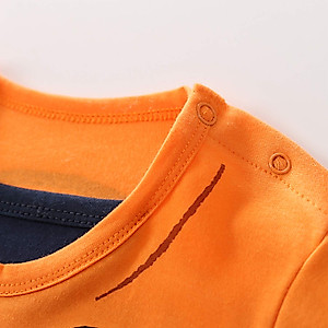 YFYBaby Newborn Baby Boys Romper Infant Toddler 100% Organic Cotton One-Piece Jumpsuit